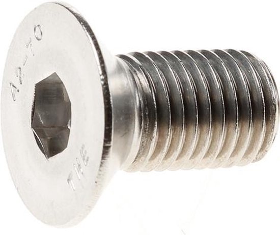 Kobout Binnenzeskant bout - Platverzonkenkop A2 M16x30 - DIN 7791 | bol
