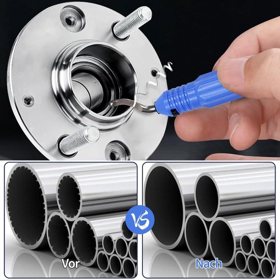 Handontbramer met 10 reservemessen en 5 diamantvijlen - 360 graden ...