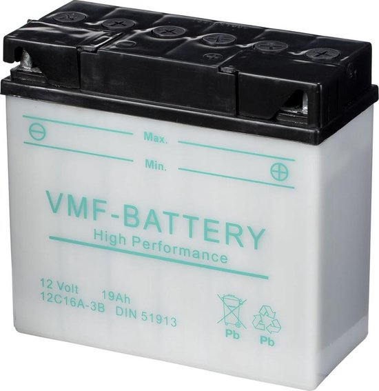 VMF Powersport accu 12 V 19 Ah 12C16A-3B | bol.com