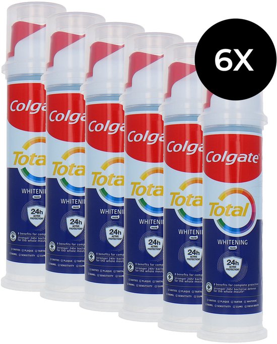 Colgate Total Clean Whitening Toothpaste - 6 x 100 ml | bol