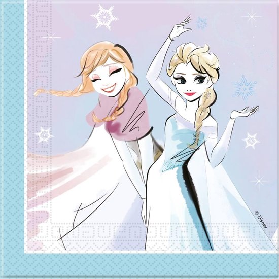 Frozen Servetten Sparkle 33x33cm 20 stuks | bol