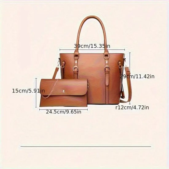 Bovista Handtas Dames - Schoudertas - School - Shopper - Schooltas ...