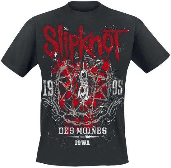 Slipknot Iowa Star T-shirt zwart L Katoen Heren - Band merch, Bands | bol