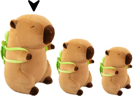 Capybara met Rugzak Pluche Knuffel XXL 70 cm - Grote XXL Capibara met ...