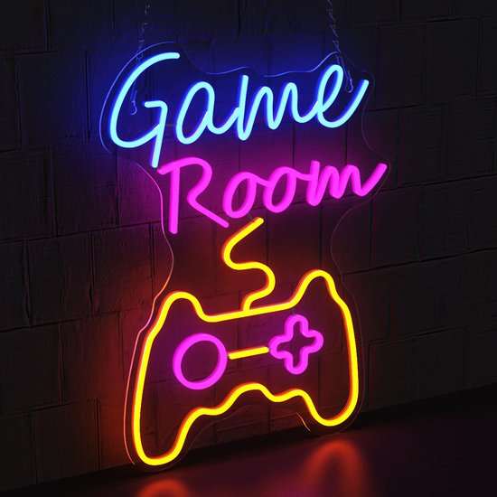 Led-neonbord, neonlicht, gamer, decoratie, neonbord, lichtreclame ...