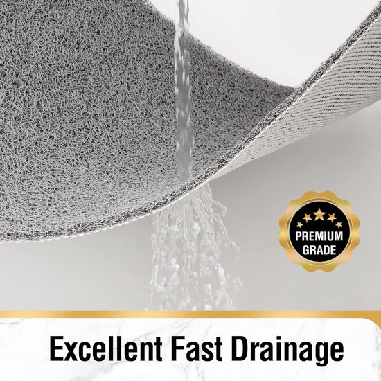 Antislip badmat 100 x 40 cm extra lange douchemat voor binnendouche met ...