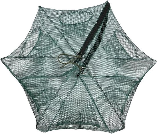 Opvouwbaar visnet nylon voor het vangen van garnalen Minnow krabben aas ...