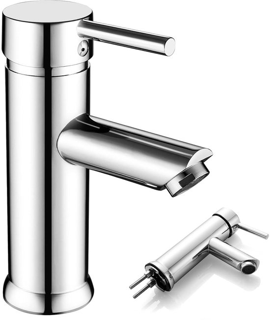 Boraboi ® Kraan voor Badkamer met Eenvoudige Installatie en Chroomoppervlak | bol