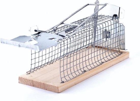 Humane Muizenval van Hout en Metaal - Voor Binnen en Buiten Gebruik | bol