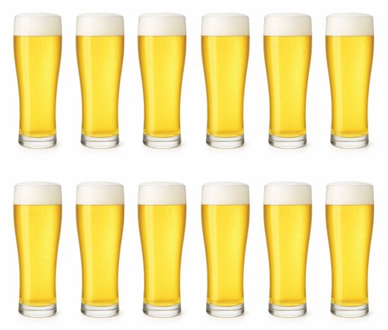 Professionele Bierglazen - (12 Stuks) - 360ml - Bierglas - Bier - Glas - 36cl/0.36L -... | bol