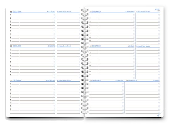 Schoolplanner XXL 2025-2026 - Agenda, planner - A4 formaat, met ...