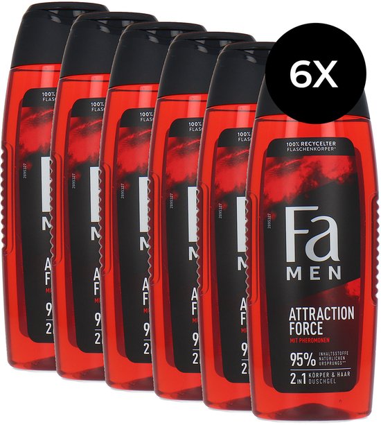 Fa Men - Douchegel - Attraction Force - 6 x 250 ml | bol
