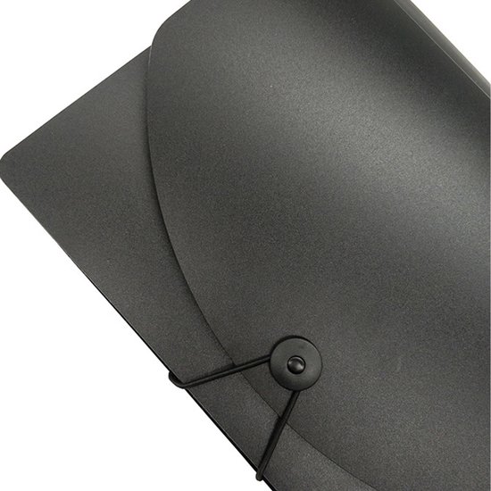 Documentenmap - A4 - Meerlaagse map - met gekleurde labels - zwart | bol