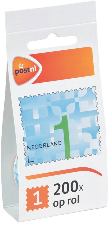 Rol postzegels 200 st. - Nederland waarde 1 - PostNL - Postzegel - NL ...