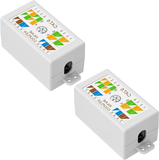 Ethernet aansluitdoos Cat6 punch down type - Set van 2 | bol