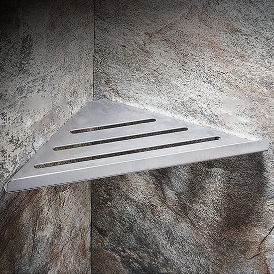 Douche Hoekplank Set Zonder Boren – Roestvrij Staal – Wandgemonteerde ...