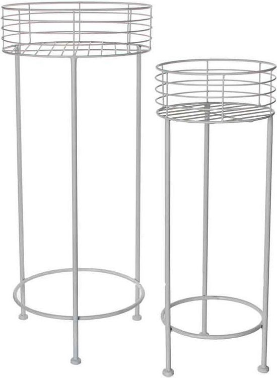 Mica Decorations gardino planttafel wit set van 2 grootste maat in cm ...