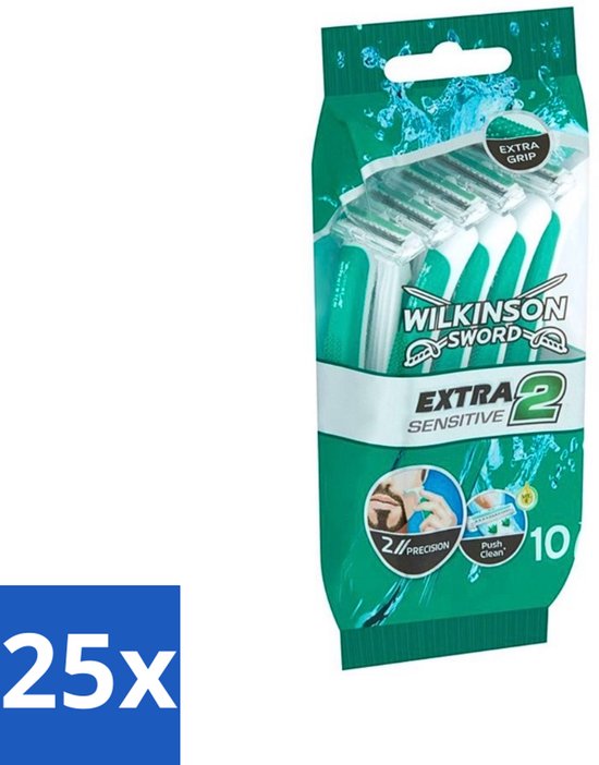 Wilkinson - Wegwerpscheermesjes Extra II Sensitive - Voor Dagelijks ...