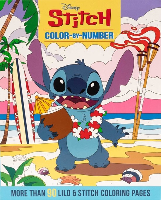 Color-By-Number- Disney Stitch Color-By-Number, Editors Of Thunder Bay ...