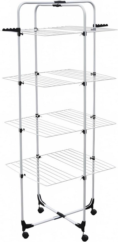 Droogrek toren met 4 verticale planken en inklapbare wielen ...