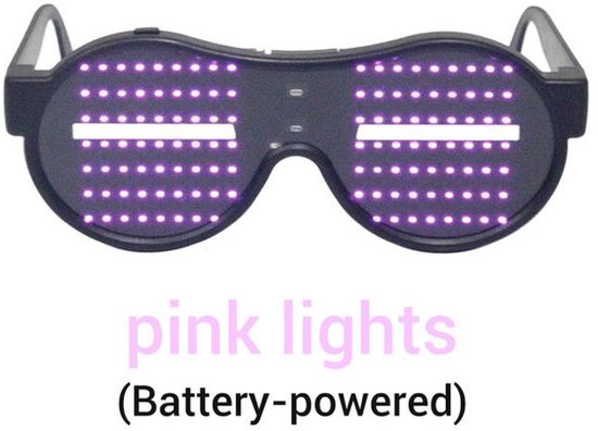 Doppler LED Partybril – Roze - Draadloze, Batterij-Aangedreven ...