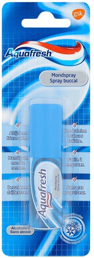 Aquafresh - Odol Mondspray - Verfrissende Adem - Antibacterieel - Mint ...