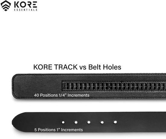 Kore Essentials Black Classic Nylon Web Belt 1.37" EUREKA Stainless Steel Buckle | bol
