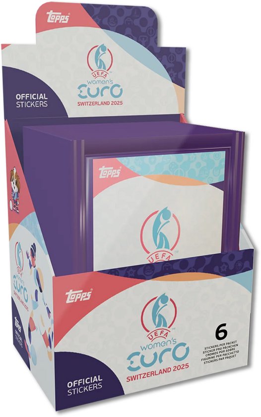 Topps UEFA Women’s Euro 2025 Stickers - 50 Packs | bol
