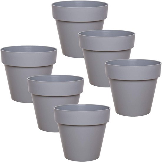 Bloempotten 15 Cm Diep Set Van 5 Plastic Bloempotten Van 15 Cm Voor ...