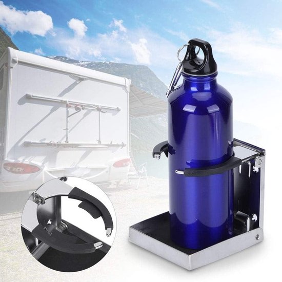 Inklapbare Drankhouder voor Auto, Boot en Camper - Roestvrij Staal ...