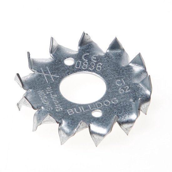 GB Kramplaat dubbelzijdig getand sendzimir verzinkt diameter 21mm 07283 ...
