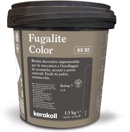 Kerakoll Fugalite Epoxy Voegmiddel KK92 - Kleur 92 Licht Bruin - 1,5 kg ...