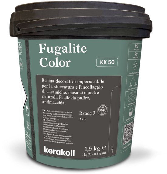 Kerakoll Fugalite Epoxy Voegmiddel KK50 - Kleur 50 Groen - 1,5 kg ...