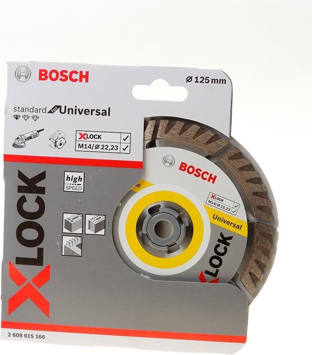 Bosch 2608615166 X-Lock Diamantschijf Standard for Universal - 125mm | bol