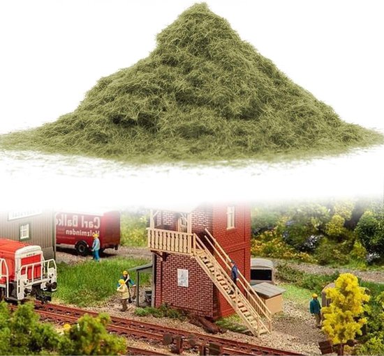 Kunstmosgrasplant voor landschapsarchitectuur voor modelspoorwegen ...