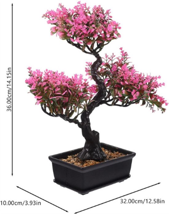 Bonsai Kunstplant - Kunstmatige Bonsai-Boom In Pot - Valse Potplant ...
