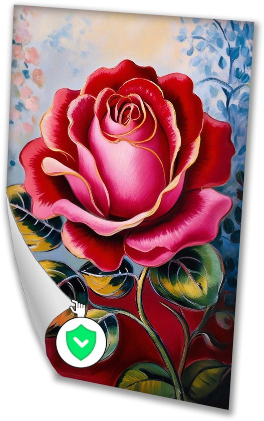 Gedetailleerde van een roos - Roos poster - Posters bloemen - Realistische kunst -... | bol