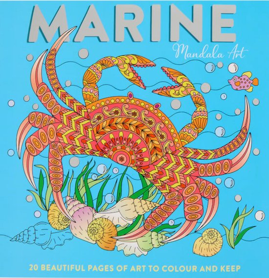 Konimpex - Mandala Art Marine Kleurboek – Blauwe Variant – 20 Pagina's ...