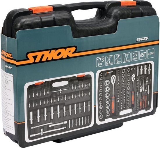 Sthor Ratel dopsleutel set 173-delig metaal 58688 | bol