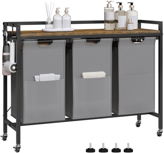 Varnox Wasmand kastje - Wasmandkastje - Tafel met wasmand - Wasmand met ...