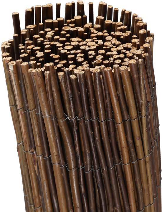 Wilgenmat 120 x 300cm ( HxB) Wilgenmatten wilgenrol tuinscherm ...