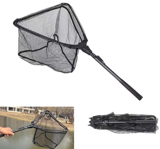 Schepnet - Opvouwbaar Schepnet - Schepnet voor vissen - Visnet met ...