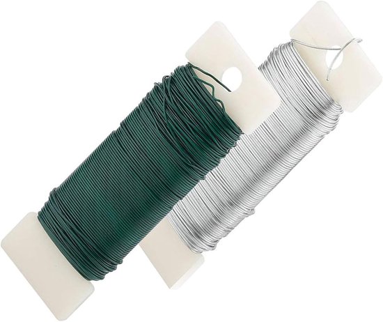 Binddraad voor bloemisterij - knutseldraad - 2 stuks - groen | bol