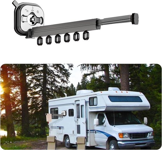 Inklapbaar droogrek met zuignap - ruimtebesparend voor camper en thuis ...