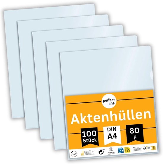 Transparante insteekhoezen - documentveilig - 100 stuks | bol
