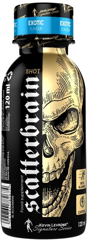 Kevin Levrone - Scatterbrain pre workout 24x120 ml shot Exotic | bol