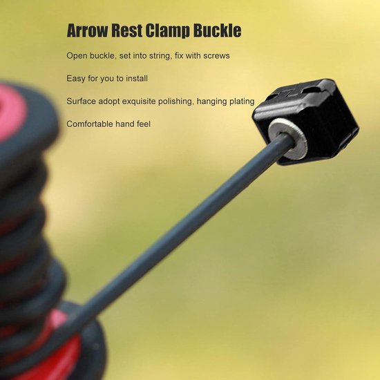 Arrow Cable Clip Buckle Adjustment Knob Attachment Clip for Bow Cable ...