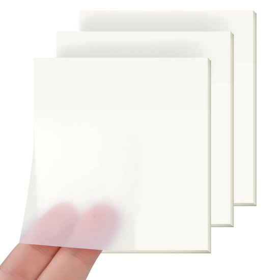 4 stuks - Transparante Post-it Notes - Waterdicht en herbruikbaar ...