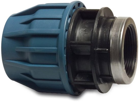 Tyleen toebehoren aansluitstuk binnen zwart / blauw 1/2 inch naar 16 mm ...
