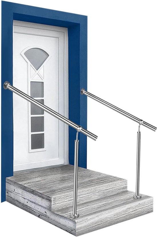 NAIZY RVS leuning 120x90cm - 180° verstelbare trapleuning binnen/buiten ...